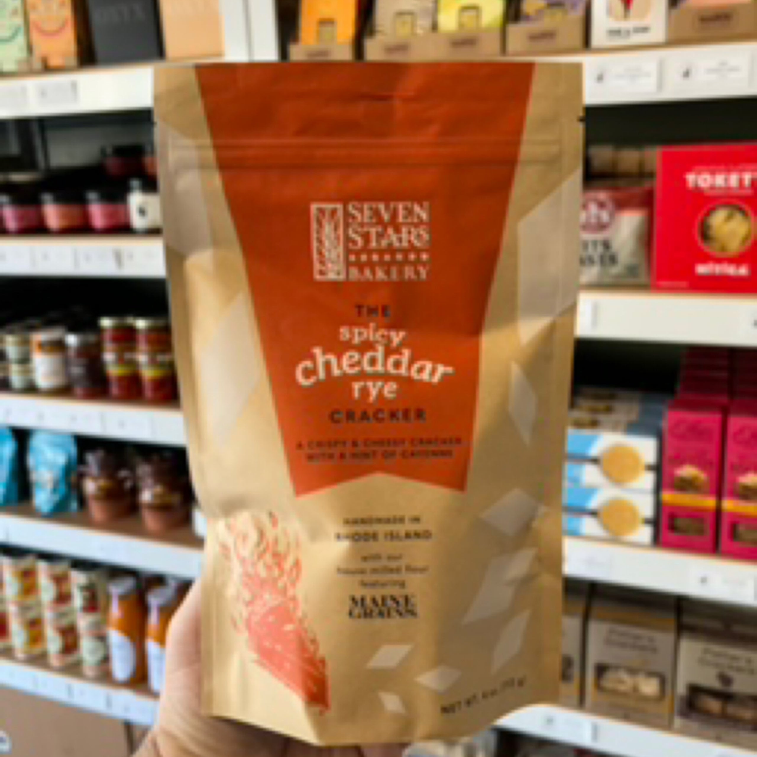 Seven Stars Spicy Cheddar Rye Cracker | Amabel Provisions