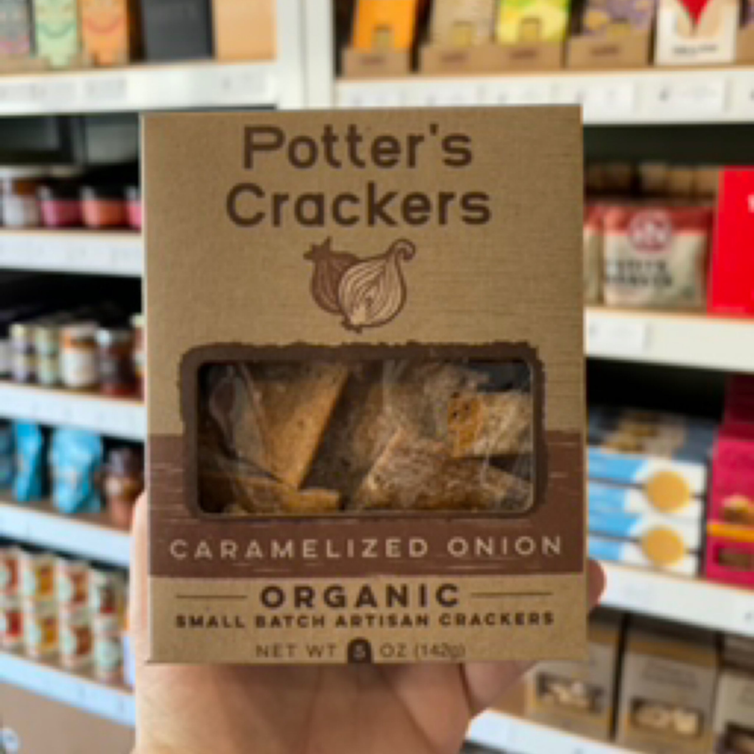 Potter's Crackers Organic Caramelized Onion Crackers - 5 oz | Amabel ...